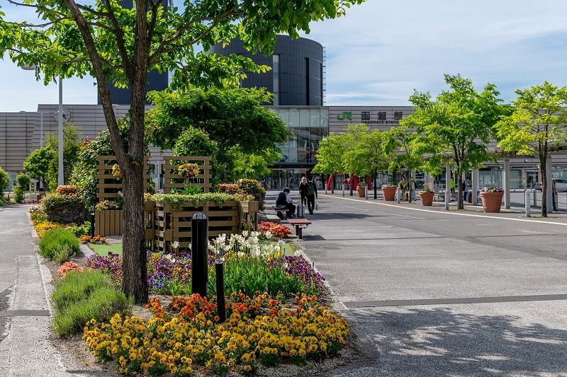 街の入口にて、住む人を癒し、来た人を笑顔に。―『桔梗造園』が彩る函館駅前広場の花壇 ｜Sitakke【したっけ】